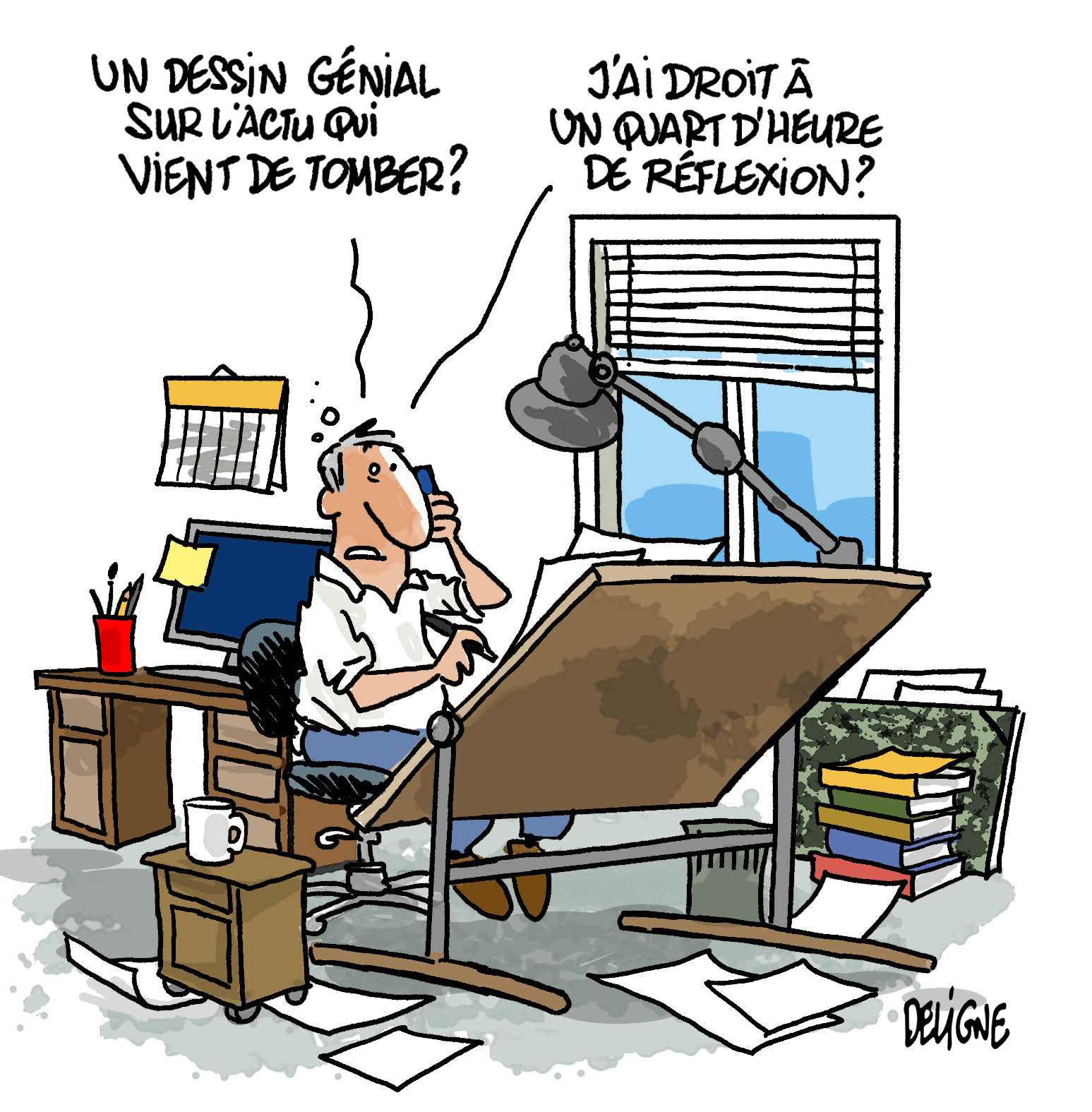 Entretien avec Frédéric Deligne, journaliste dessinateur de presse ...